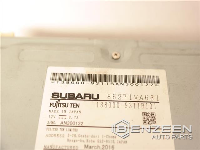 Used 2016 SUBARU WRX RADIO / AMPLIFIER - OEM 86271VA631 - Benzeen Auto ...