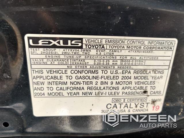 Used 2004 LEXUS LS 430 Parts from Stock # 10112R - Benzeen Auto Parts